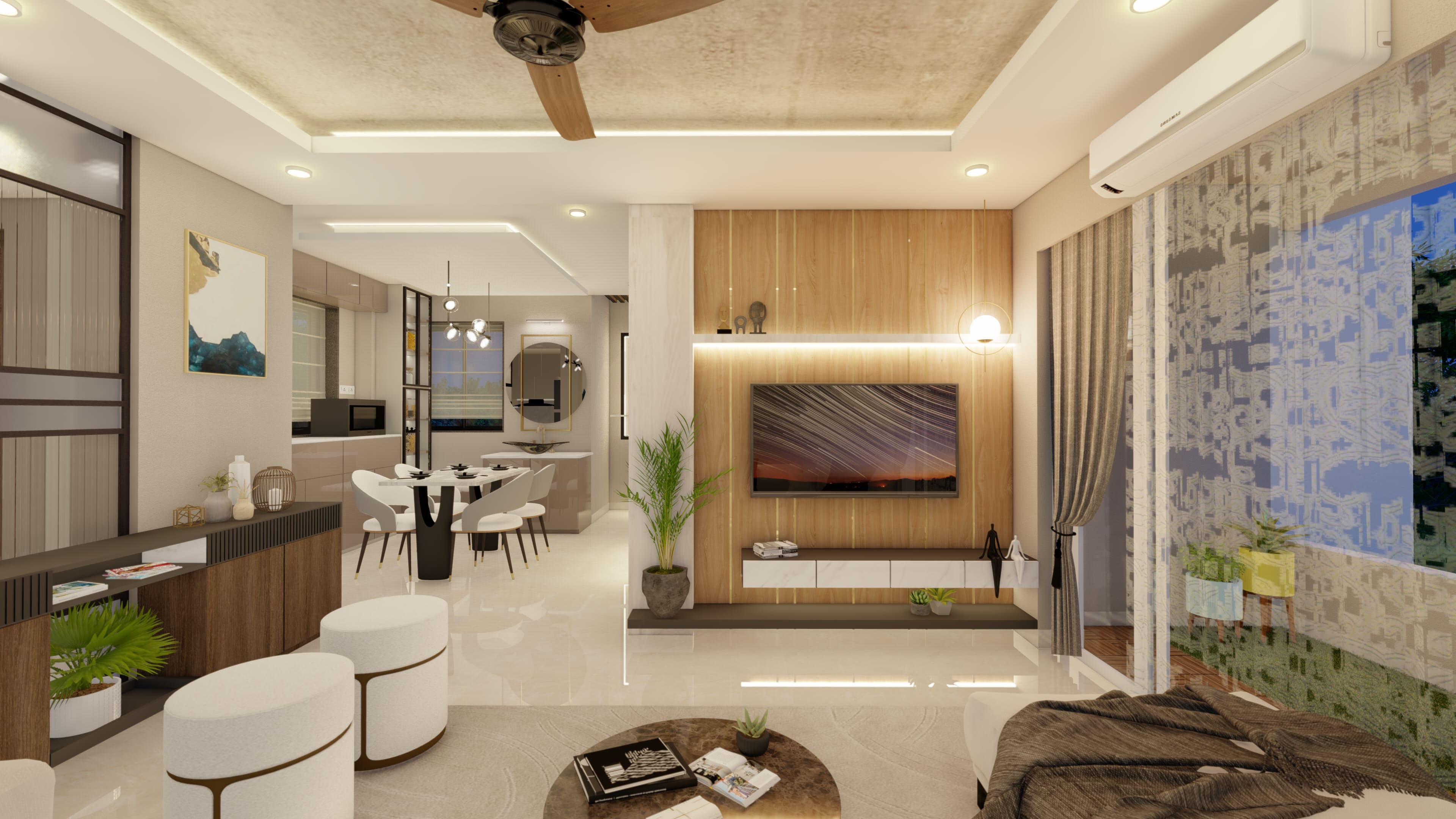 Living and Dinning Rooms - Artifex Interio